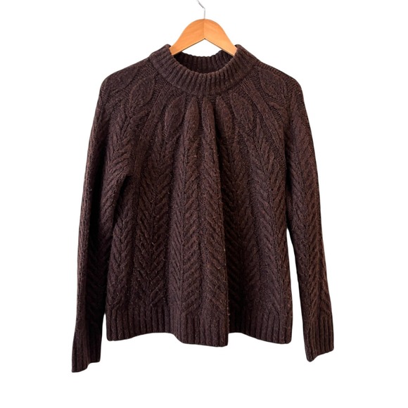 Tuckernuck | Sweaters | Tuckernuck Womens Mock Neck Brown Sweater Size ...